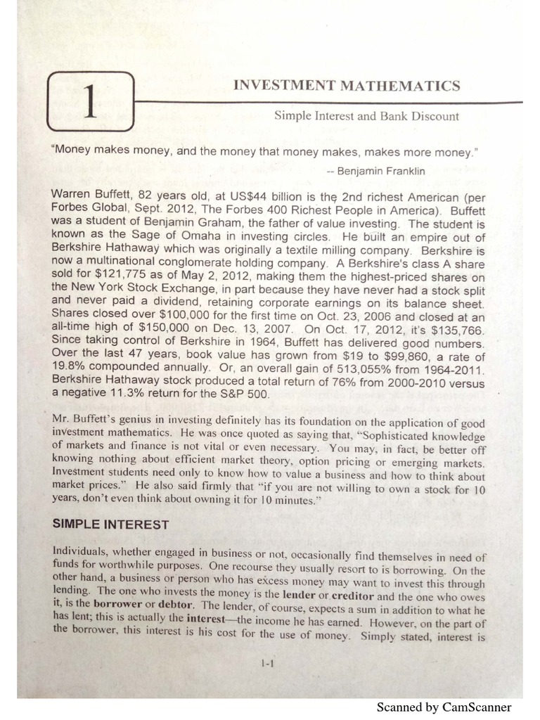 FINMATH Part I PDF | PDF