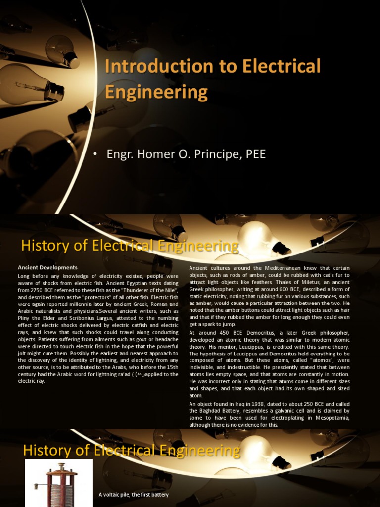 An Introduction to the Fascinating History of Electrical Engineering ...