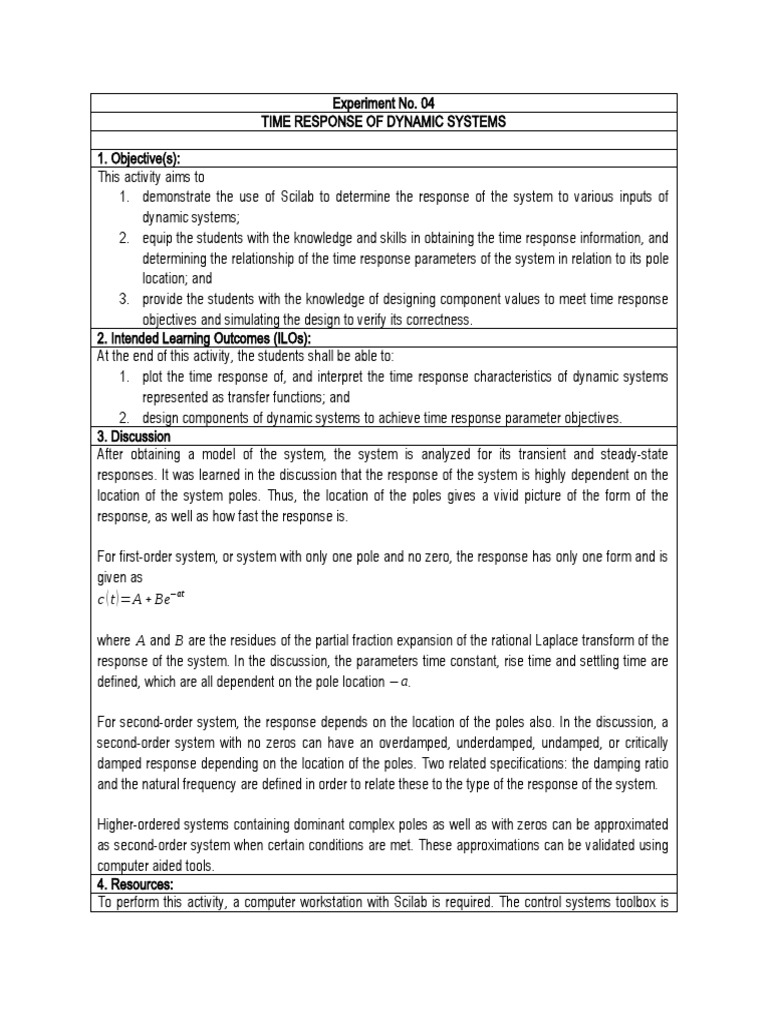 Experiment 4 | PDF | Applied Mathematics | Analysis