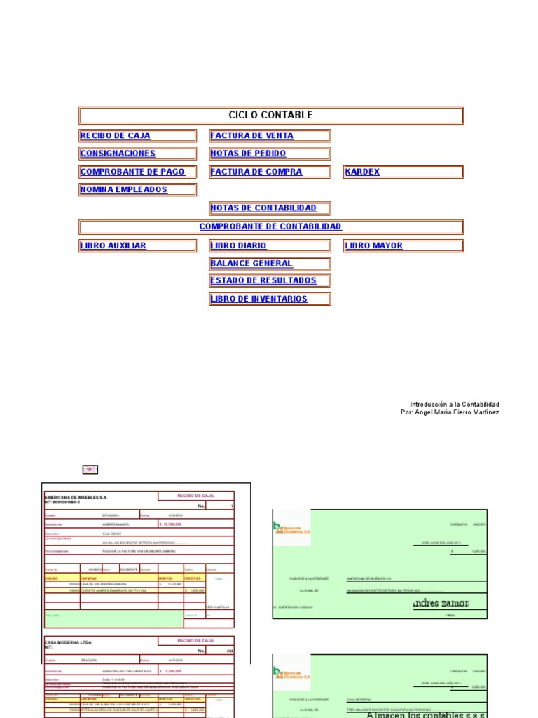 Soportes de Contabilidad | PDF | Microsoft Excel | Contabilidad