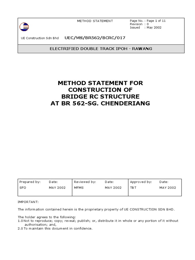 Bridge Construction Methodology | PDF | Deep Foundation | Precast Concrete