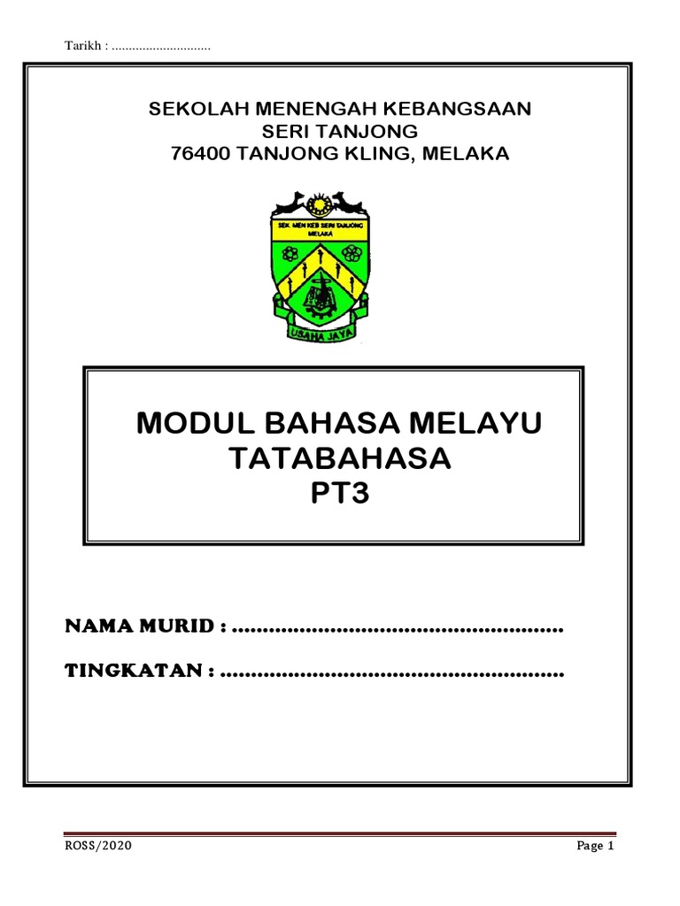 Modul Tatabahasa BM PT3 | PDF