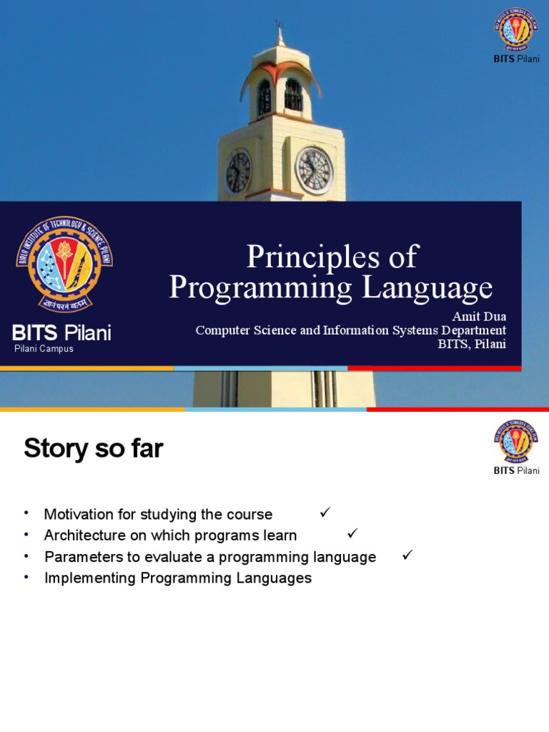 Principles of Programming Language: BITS Pilani | Download Free PDF | Language Mechanics ...