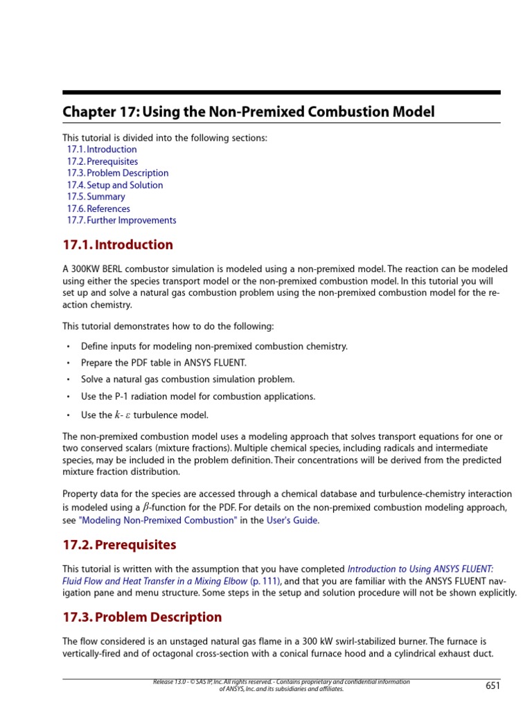 Tut 02 Intro Tut 17 Non Premix Combustion PDF | PDF | Chemical ...