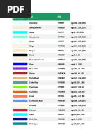 LaTeX Color Definitions | PDF | Rgb Color Model | Cyan