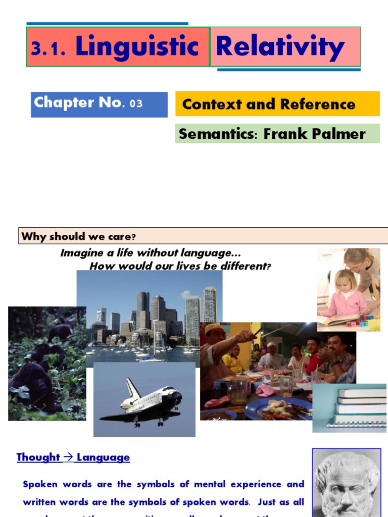 3.1. Linguistic Relativity: Chapter No. 03 | PDF | Linguistics ...