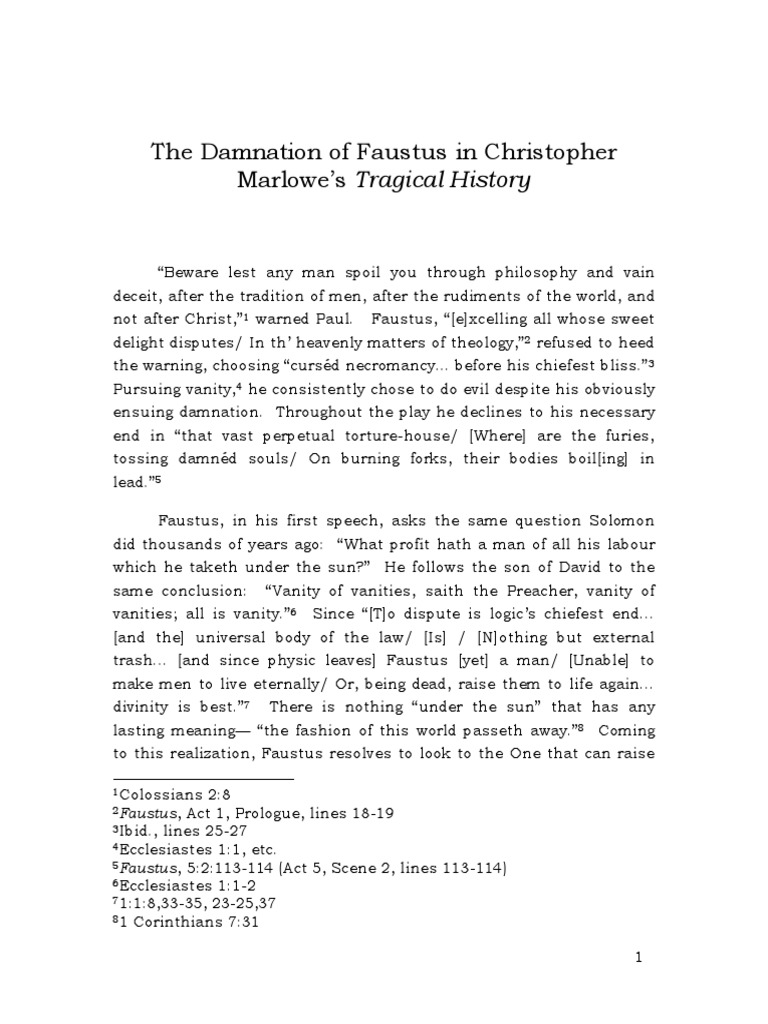 Faustus Damanation | Download Free PDF | Hell | Satan