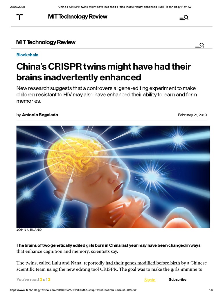 Chinese Humans Clones With Brain Enhancements | PDF | Artificial ...