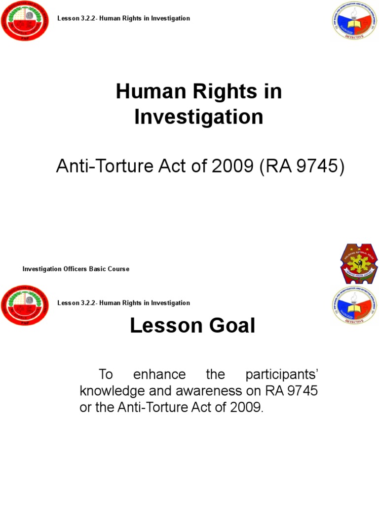 Anti-Torture Act of 2009 RA 9745 | PDF | Torture | Solitary Confinement