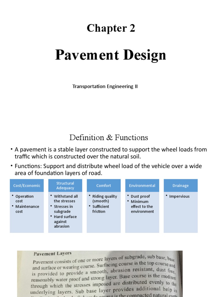 Pavement Design: Transportation Engineering II | Download Free PDF ...