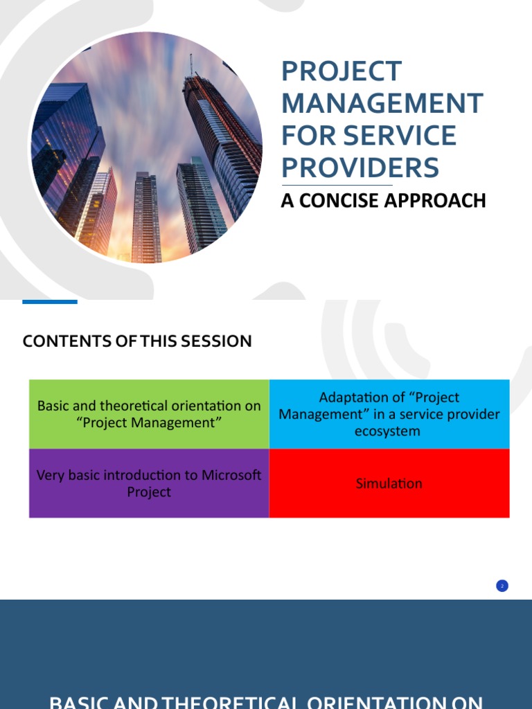 Project Management For Service Providers: A Concise Approach | PDF ...