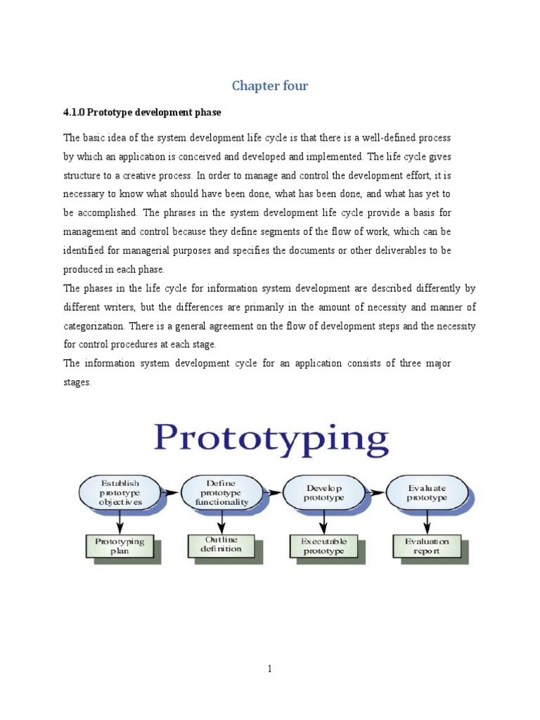 Chapter Four: 4.1.0 Prototype Development Phase | PDF | Specification (Technical Standard ...