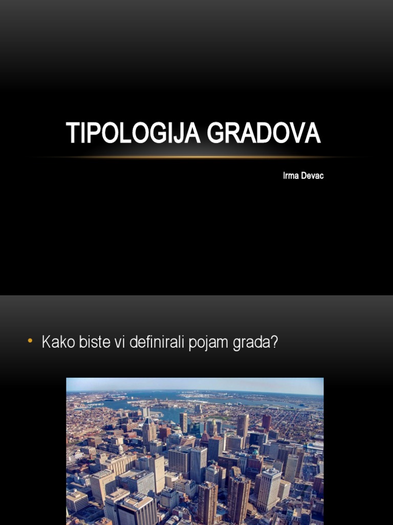 Tipologija Gradova | PDF