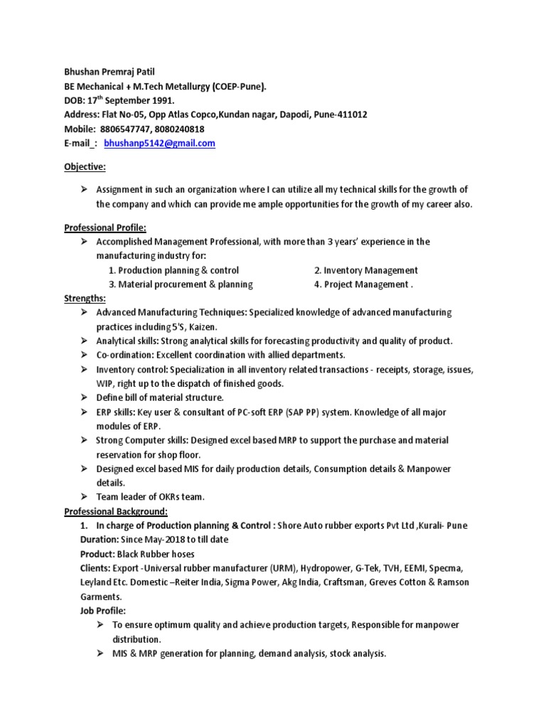 PPC Resume (3 + Experience) | PDF | Inventory | Business Process