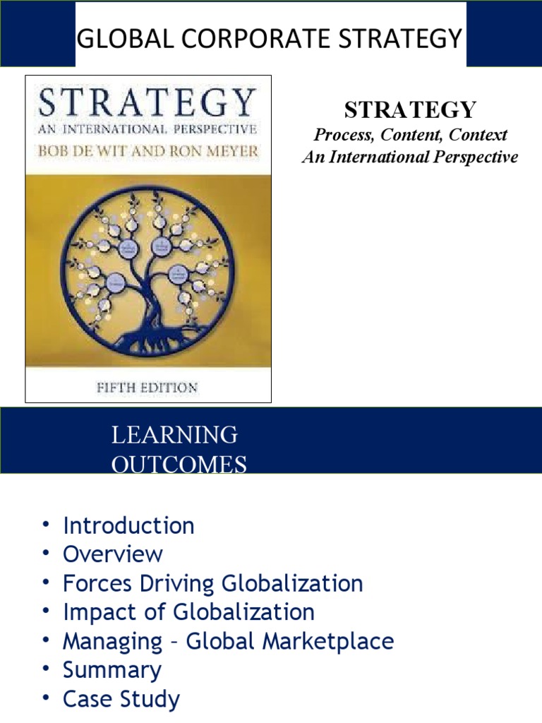Global Corporate Strategy | PDF | Globalization | Market (Economics)