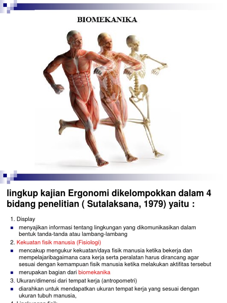 Biomekanika dan Aplikasinya dalam Ergonomi | PDF