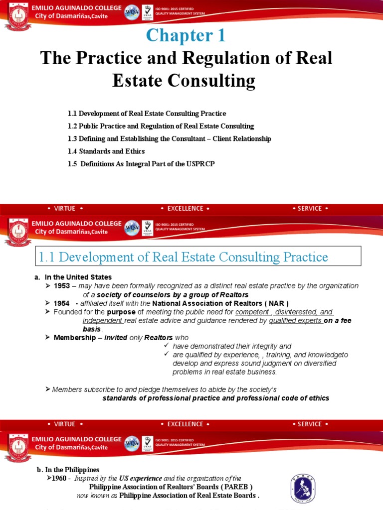 Real Estate Consulting Practice Overview | PDF | National Association ...