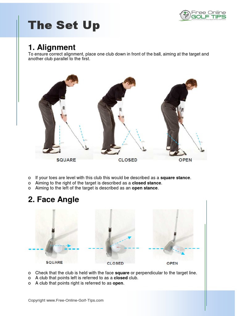 Golf Coaching Setup-Checkpoint | PDF | Foot | Hand