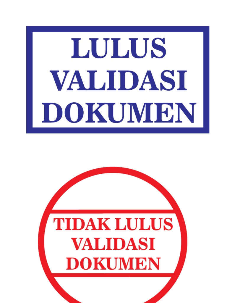 Stempel Validasi PDF | PDF