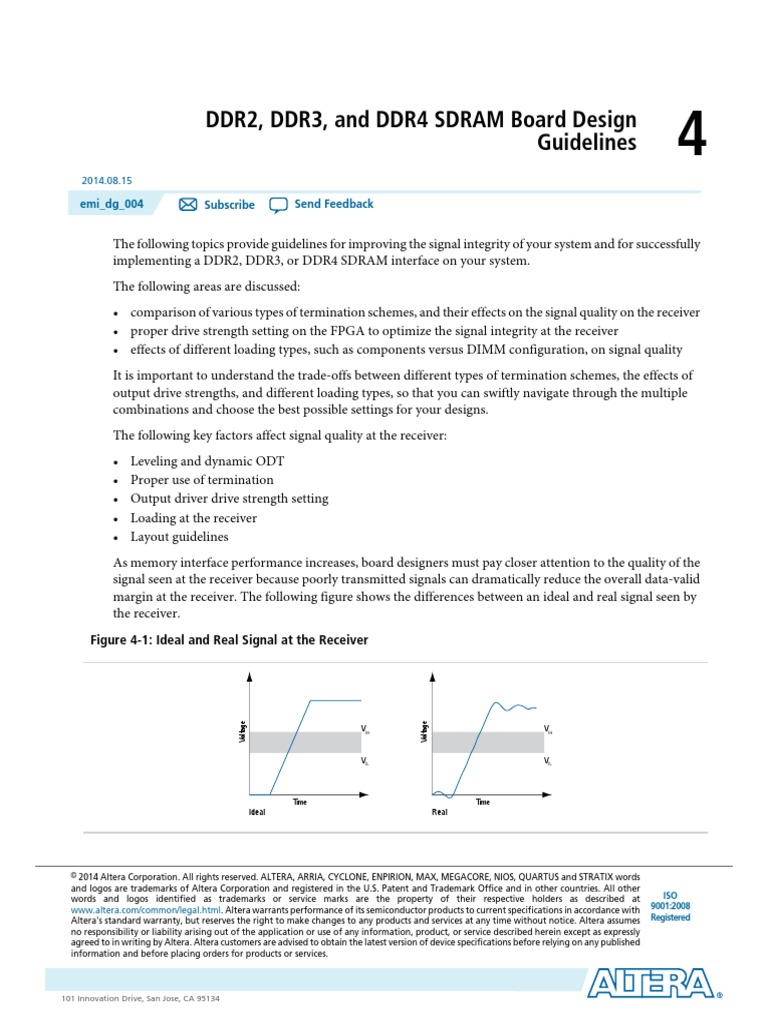DDR2, DDR3, and DDR4 SDRAM Board Design Guidelines | PDF | Field Programmable Gate Array ...