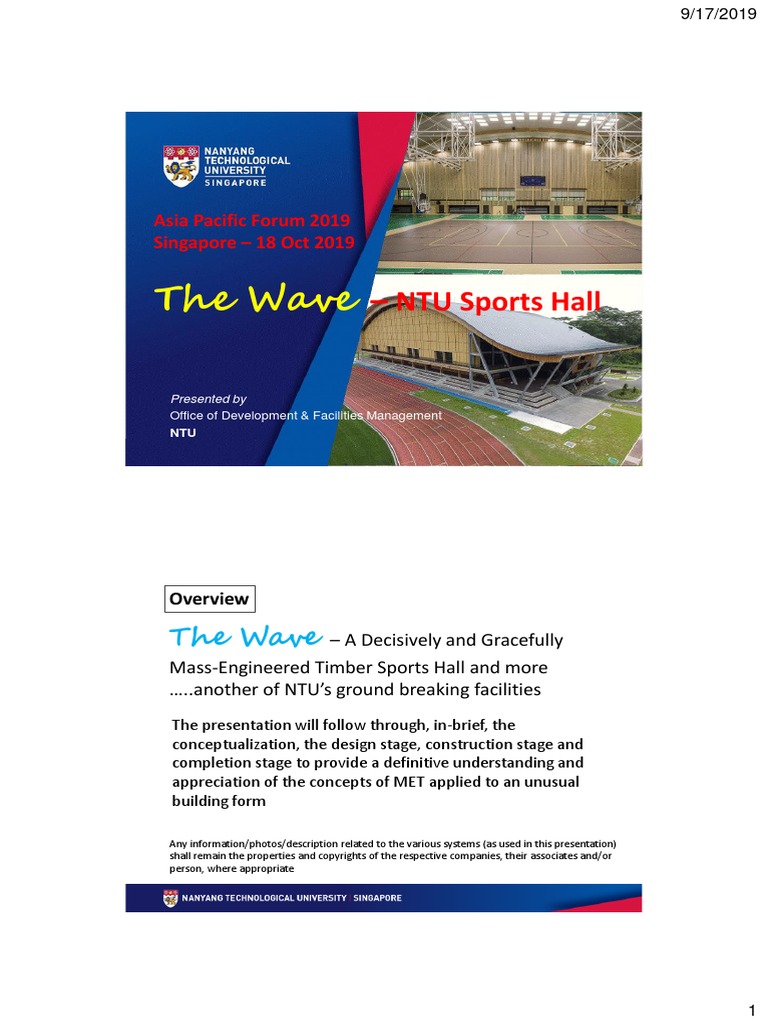 The Wave, NTU by Er. Siew Hoong Kit | PDF | Lumber | Building