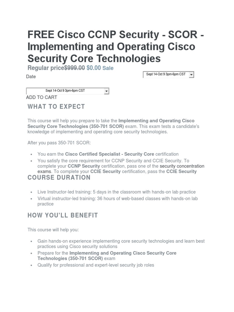 FREE Cisco CCNP Security-SCOR-350-701 | PDF | Virtual Private Network ...