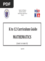 K-12 Mathematics Curriculum Guide (Complete) | PDF | Teaching ...