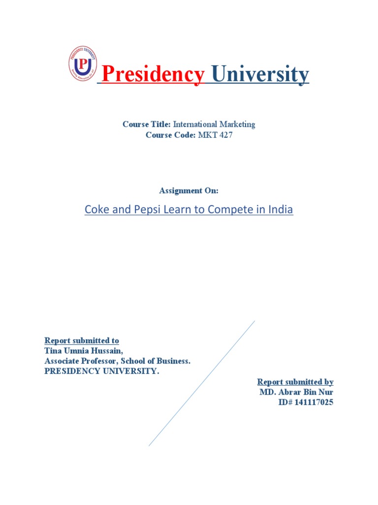 Coke & Pepsi Case Study-MS Word | PDF | Coca Cola | Pepsi