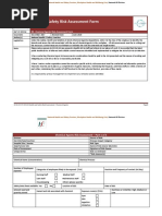 Plant Risk Assessment Form | PDF | Occupational Safety And Health | Risk