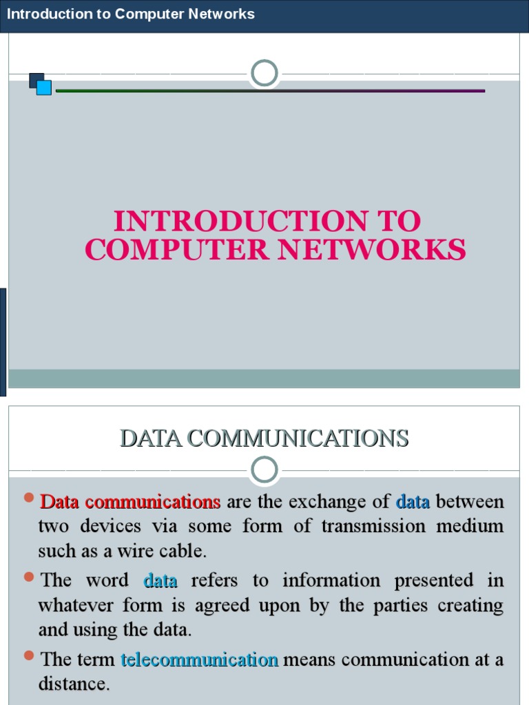 Lecture 1 | PDF | Network Topology | Computer Mediated Communication