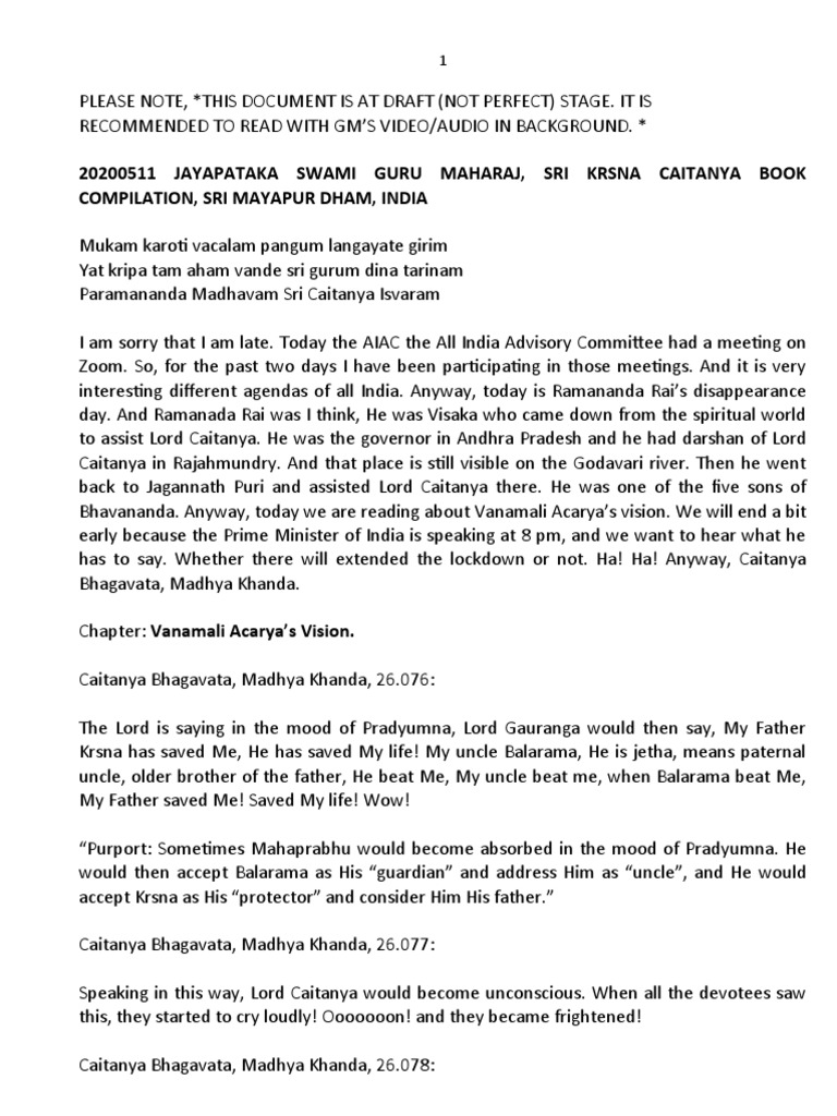 Jayapataka Swami Guru Maharaj, Sri Krsna Caitanya Book Compilation, Sri ...