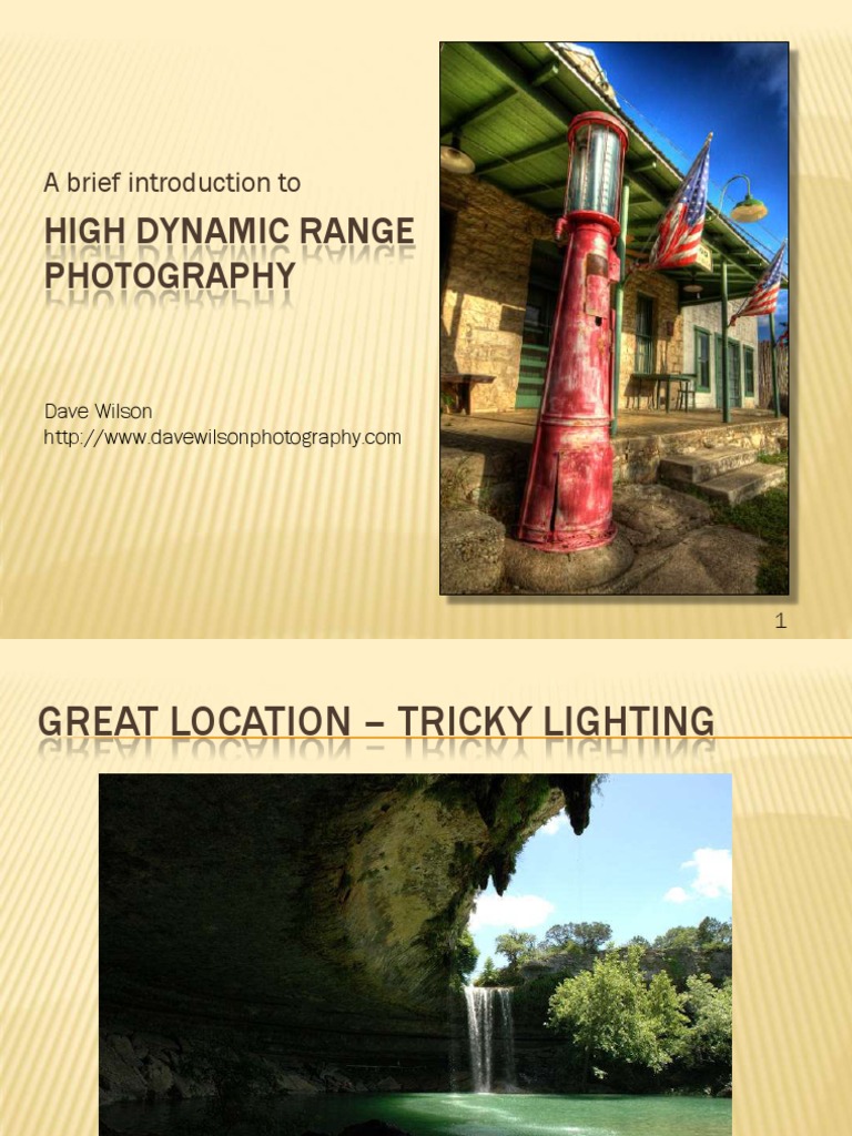 High Dynamic Range Photography: A Brief Introduction To | PDF