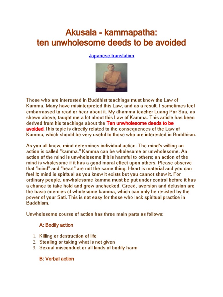 Kamma | PDF | Karma | Nāstika