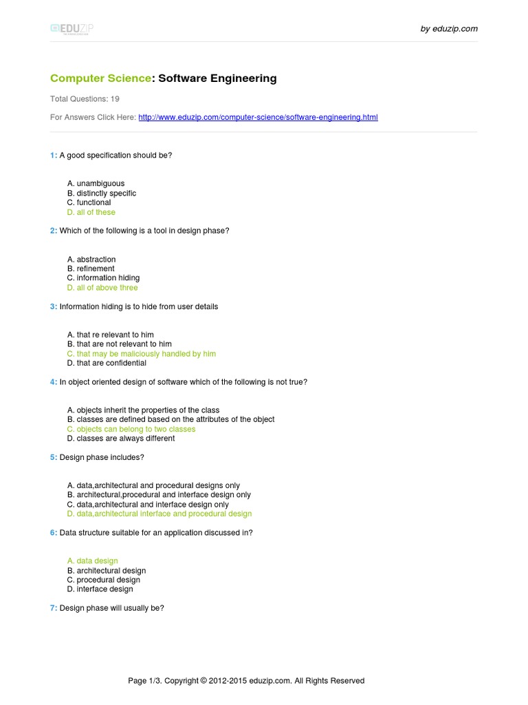 Computer Science:: Software Engineering | PDF | Object (Computer ...