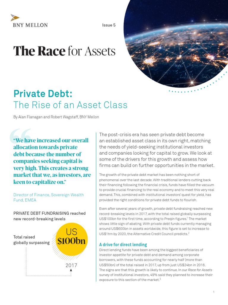 Private Debt The Rise of An Asset Class | PDF | Investor | Debt