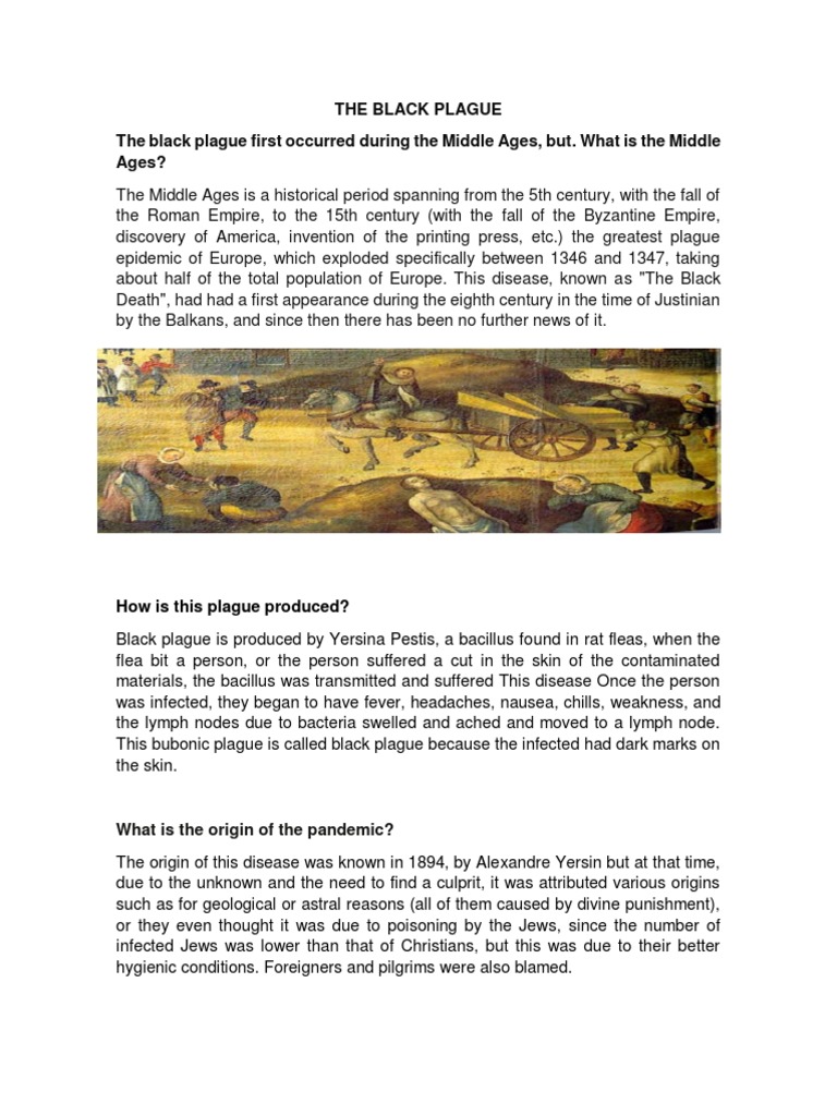 The Black Plague | PDF | Black Death | Animal Diseases