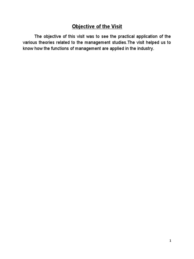 Objective of The Visit | Download Free PDF | Dividend | Stocks