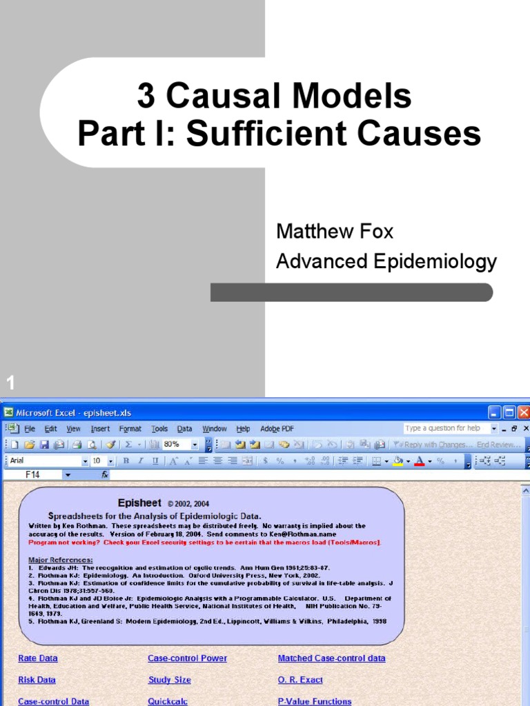 Understanding Sufficient Cause Models in Epidemiology | PDF | Medical ...