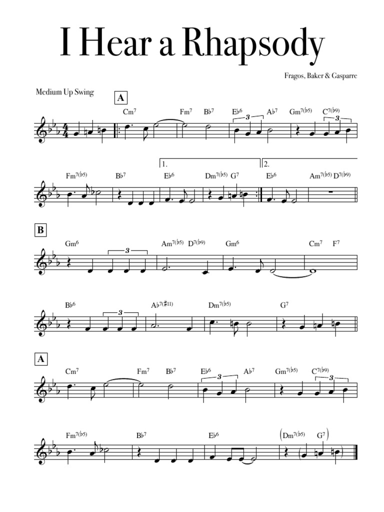 I Hear A Rhapsody | PDF