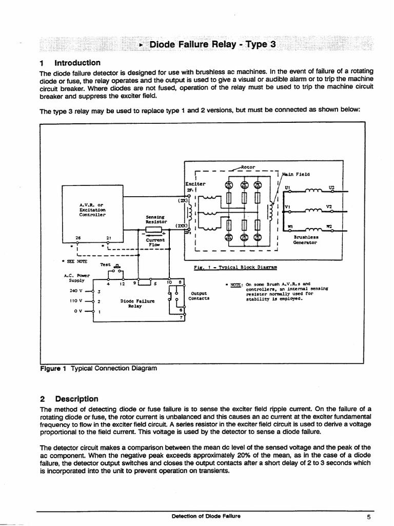 Diode Failure Relay Manual | PDF | Relay | Detector (Radio)