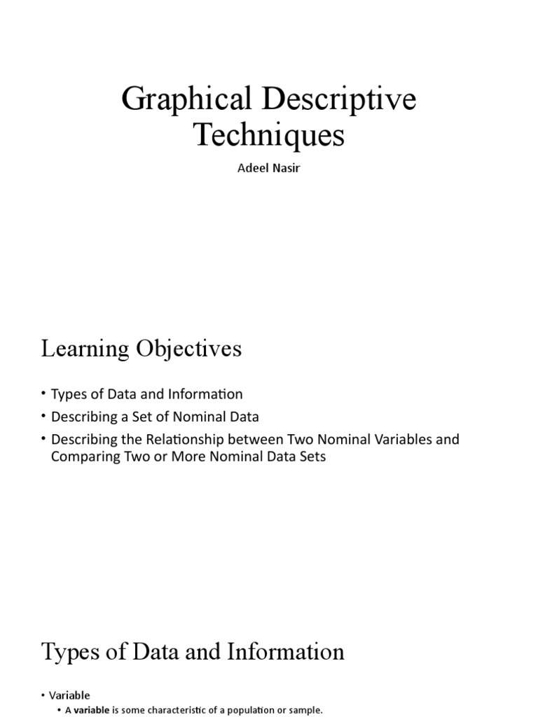 Graphical Descriptive Statistics Lec 1 | PDF | Level Of Measurement ...