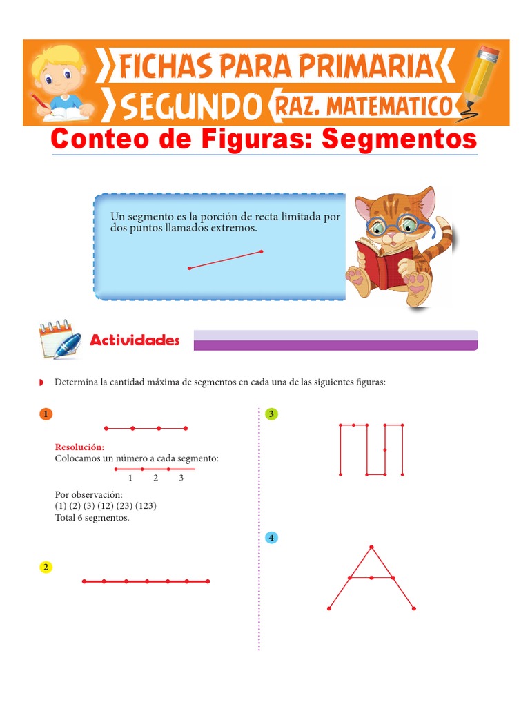 Conteo de Segmentos para Segundo de Primaria | PDF