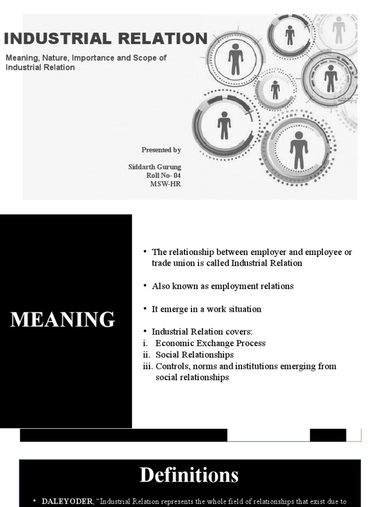 Industrial Relation (Meaning and Scope) | PDF | Industrial Relations ...