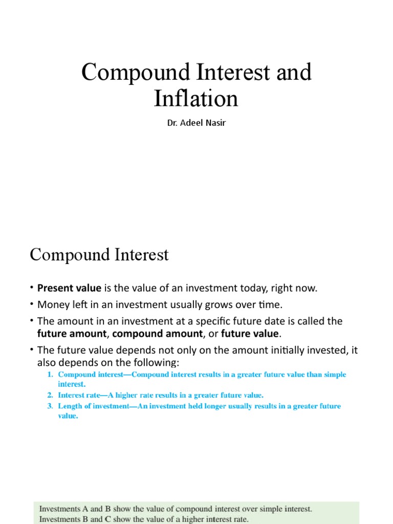 Compound Interest and Inflation | PDF