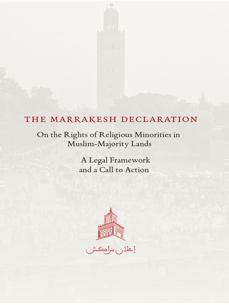 Marrakesh Declaration PDF | PDF | Sharia | Morocco