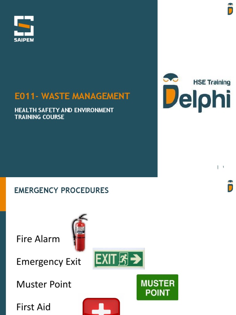 E011-Waste Management: Health Safety and Environment Training Course ...
