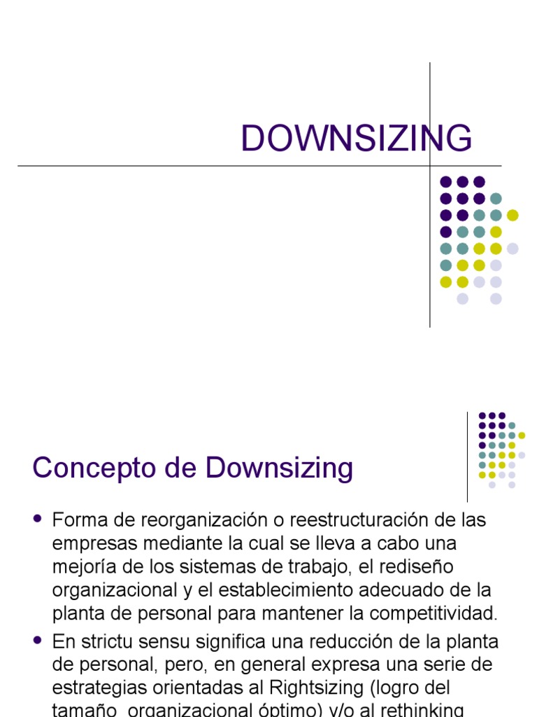 DOWNSIZING Presentacion | PDF | Calidad (comercial) | Innovación