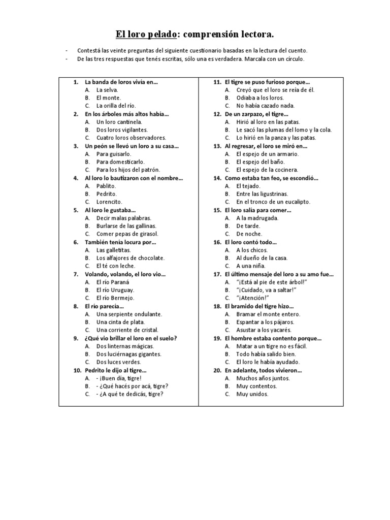 El Loro Pelado | PDF