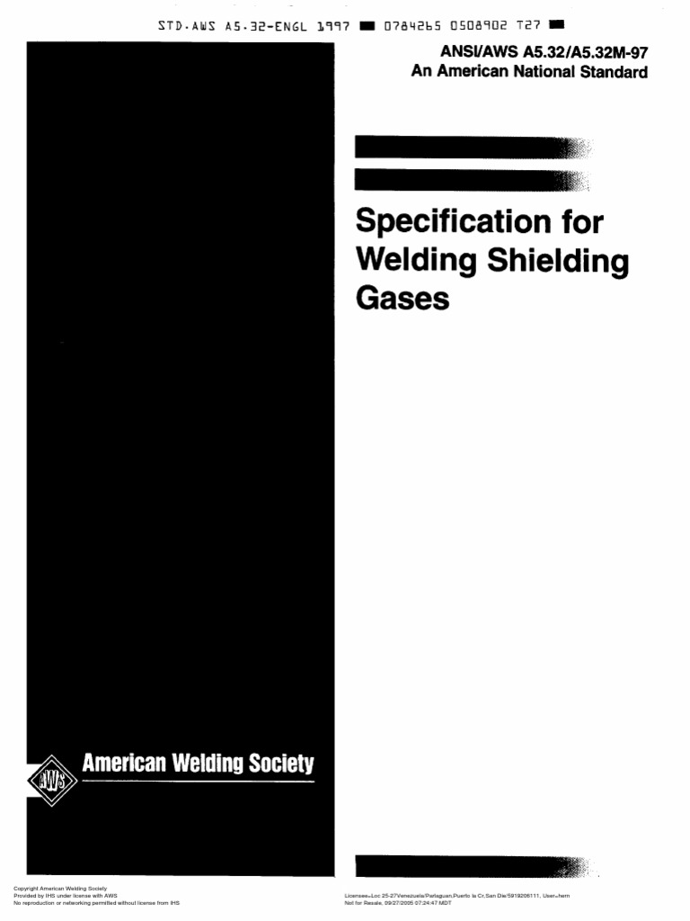 Aws-A5 32 PDF | PDF | Welding | Construction