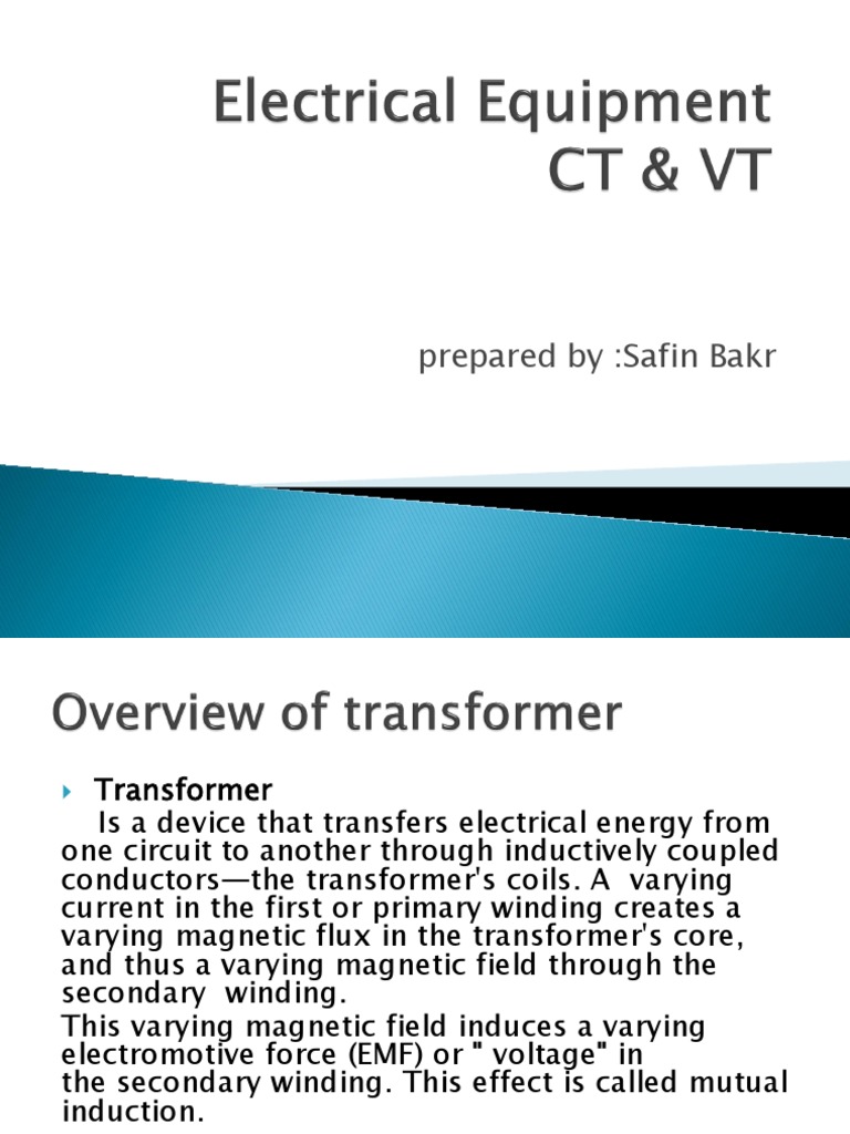 CT and VT | PDF